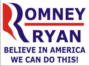 Vote for Mitt Romney Signs
